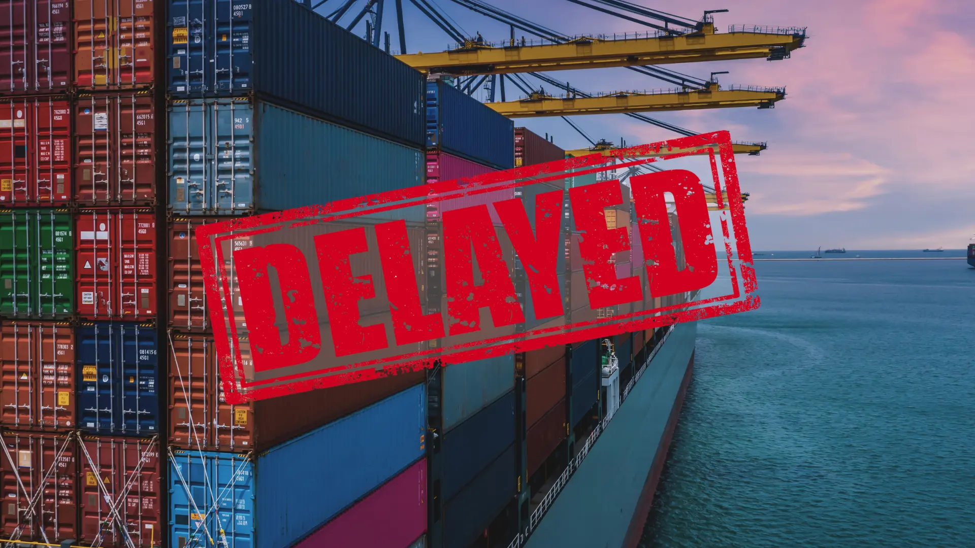 What is causing shipping delays in global logistics?